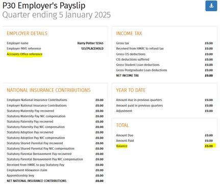 Paying HMRC via Brightpay Connect